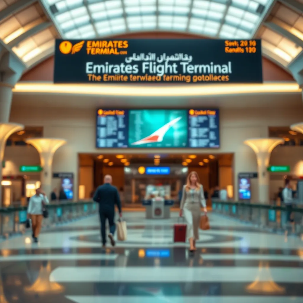 Exploring the Emirates Flight Terminal in Dubai